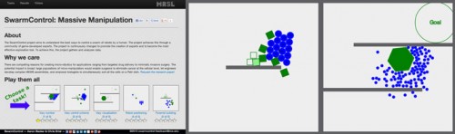 Researchers use single joystick to control swarm of RC robots - Robohub